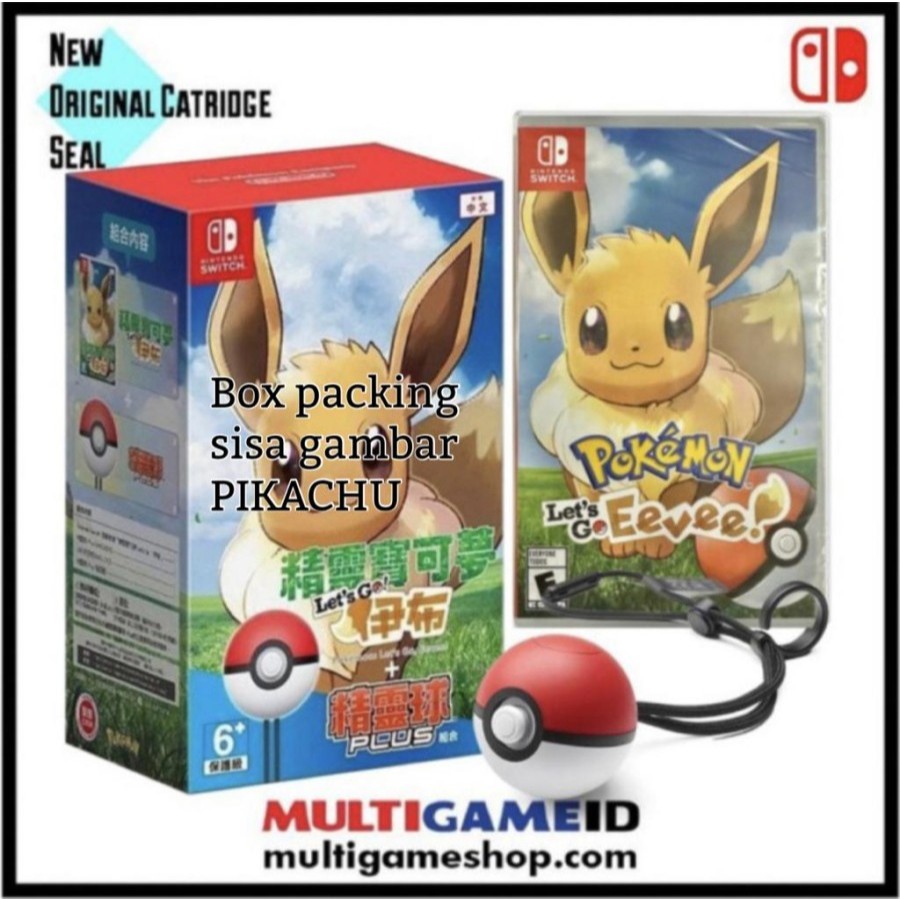 Jual Switch Pokemon Lets Go Eevee + Pokeball Bundle | Shopee Indonesia