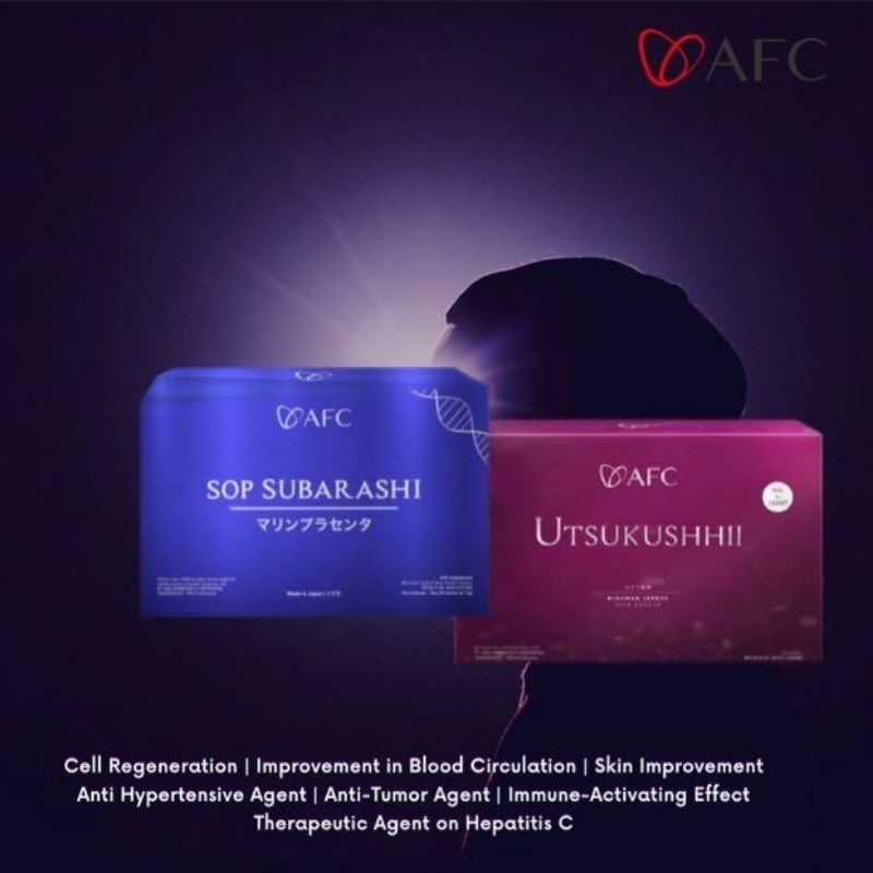 Jual SOP SUBARASHII + UTSUKUSHHI SUPLEMEN AFC ORIGINAL JAPAN | Shopee ...