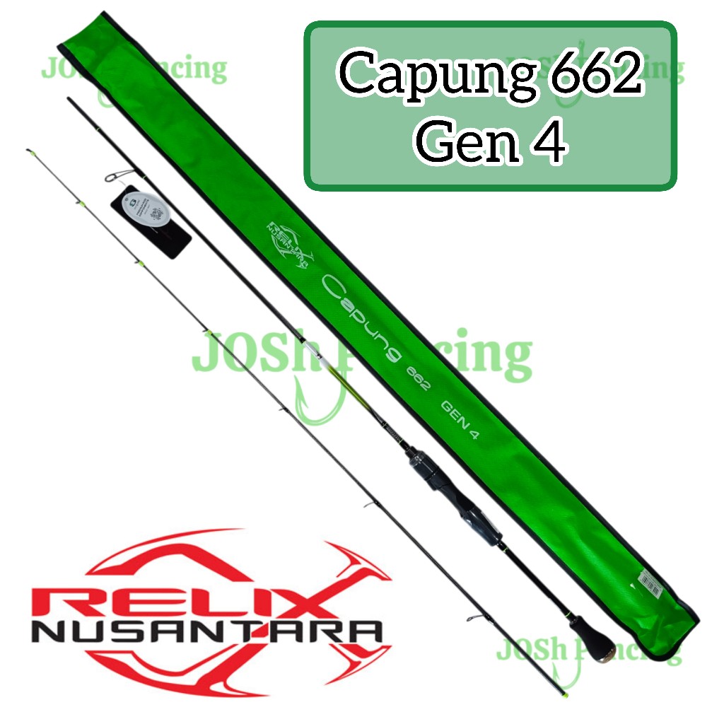 Jual Joran capung 662 Gen 4 1-5lb Relix nusantara 198cm spinning ...