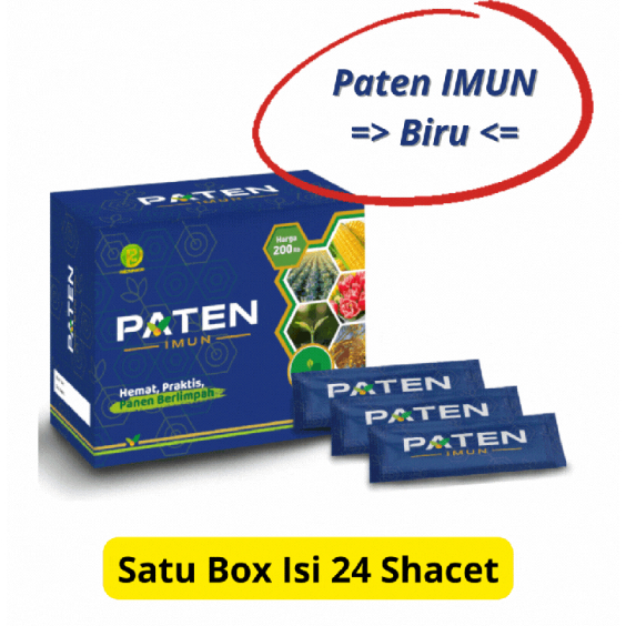 Jual PATEN IMUN 1 BOX 24 SACHET PUPUK PATEN BIRU | Shopee Indonesia