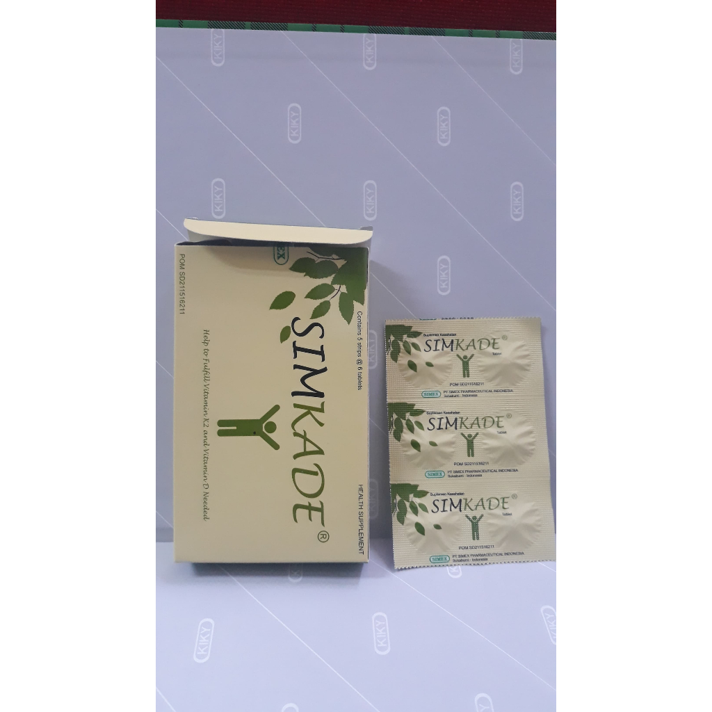 Jual SIMKADE VITAMIN K2 & D 6 TABLET (STRIP) | Shopee Indonesia