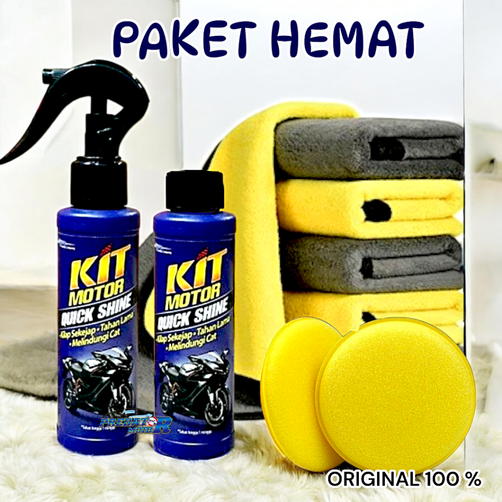 Jual PAKET LENGKAP PENGKILAP KENDALRAAN KIT QUICK SHINE SEMPROT ...
