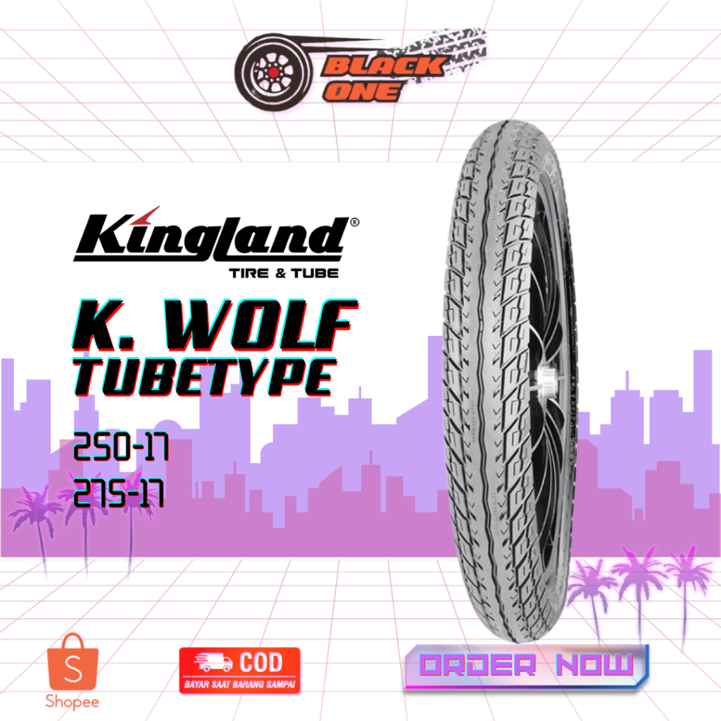Jual KINGLAND KING WOLF TUBETYPE | BAN MOTOR KING WOLF TT | K. WOLF TT | Shopee Indonesia