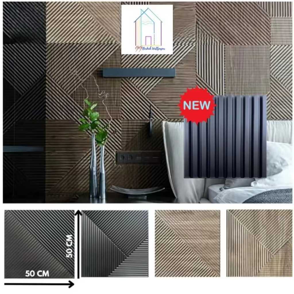 Jual WALLPANEL WOODEN & BLACK | WALLPAPER DINDING DEKORASI | WALL PANEL ...