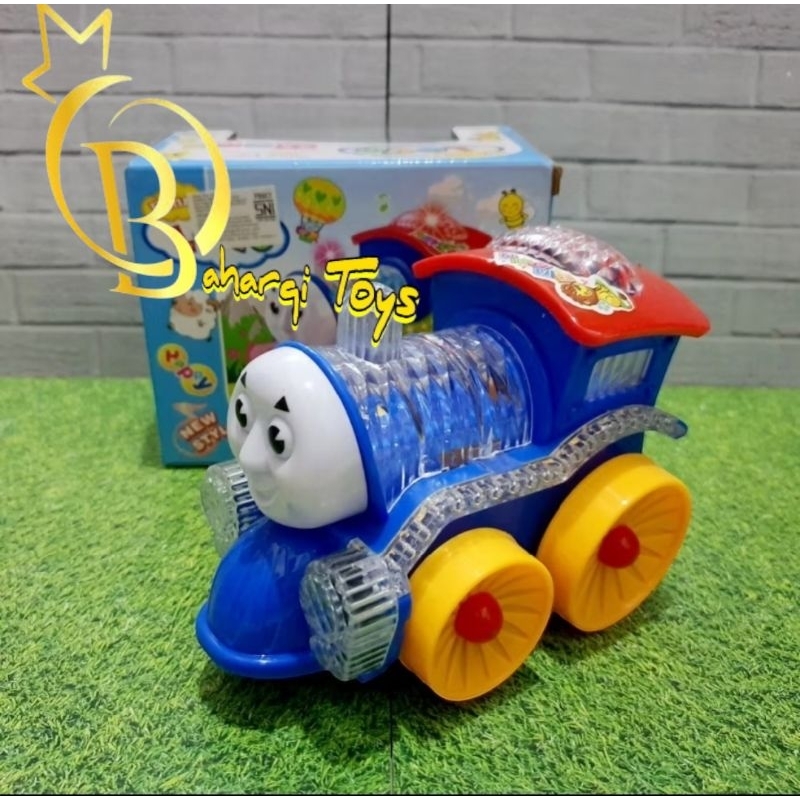 Jual Mainan Kepala Kereta Lampu dan Musik bisa jalan Kereta LOCO Bump And Go | Mainan Anak ...