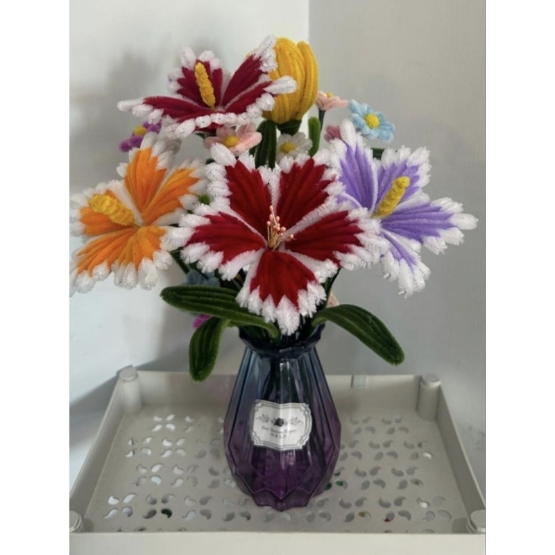 Jual BUNGA RAYA, Bunga kawat bulu, Bunga hias, satuan /1 tangkai ...