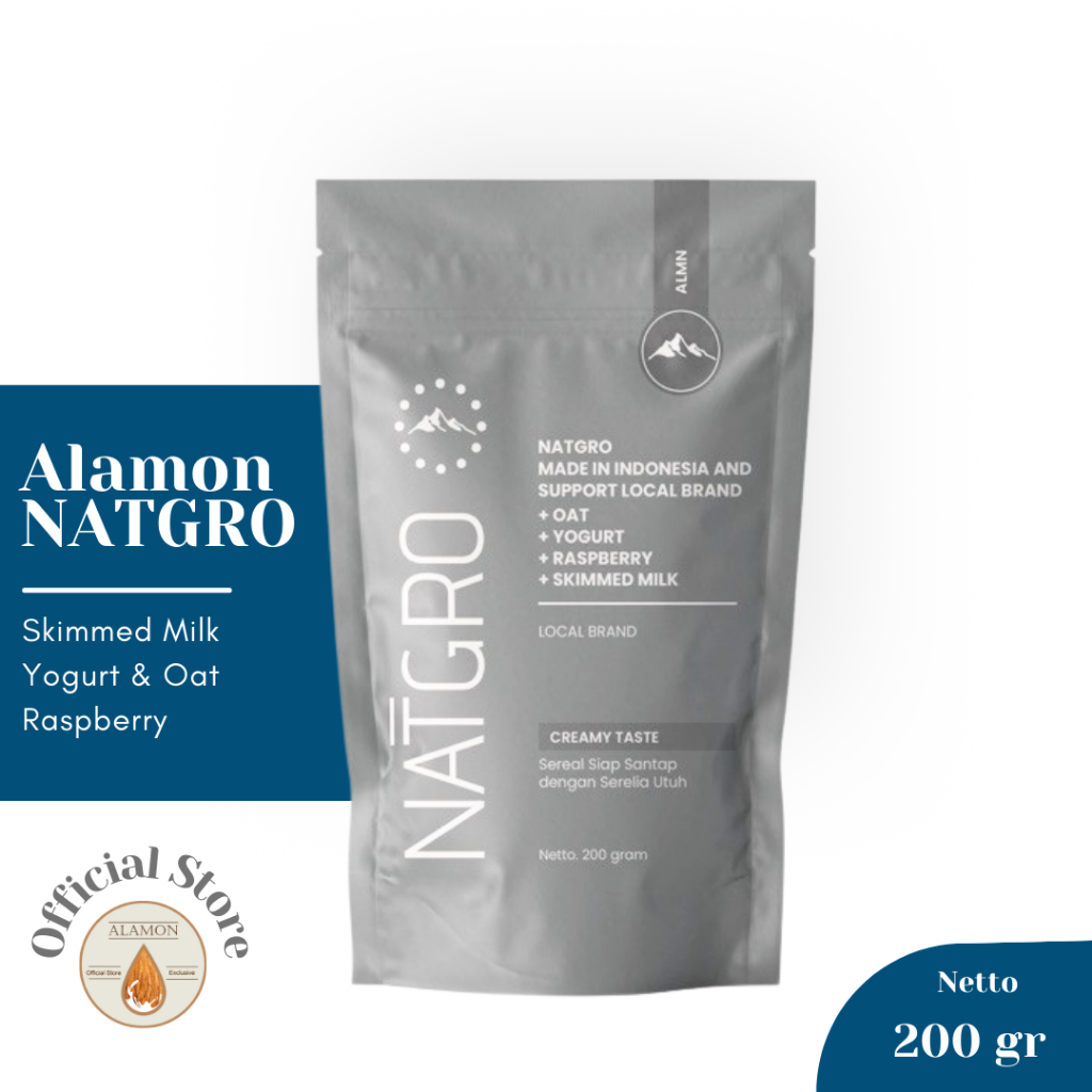 Jual Susu Sereal Peninggi Badan Natural / Alamon NATGRO /200g /Kelor ...