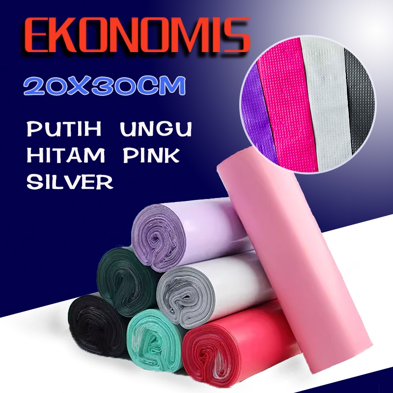Jual Plastic packing baju plastik polymailer 20X30 Ekonomis isi 100pcs ...