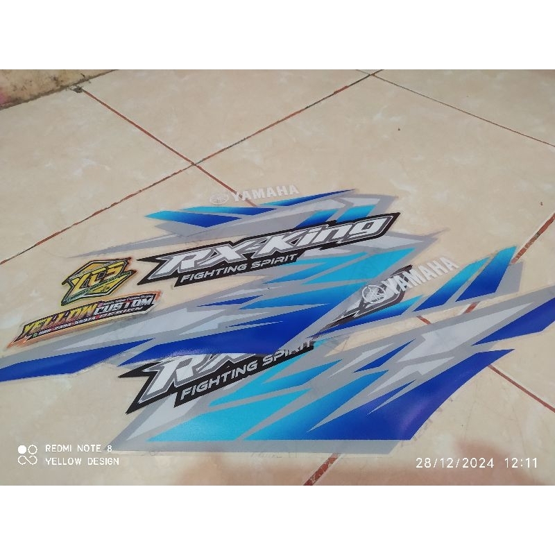 Jual STIKER STRIPING TRANSPARAN RX KING CUSTOM WARNA | Shopee Indonesia