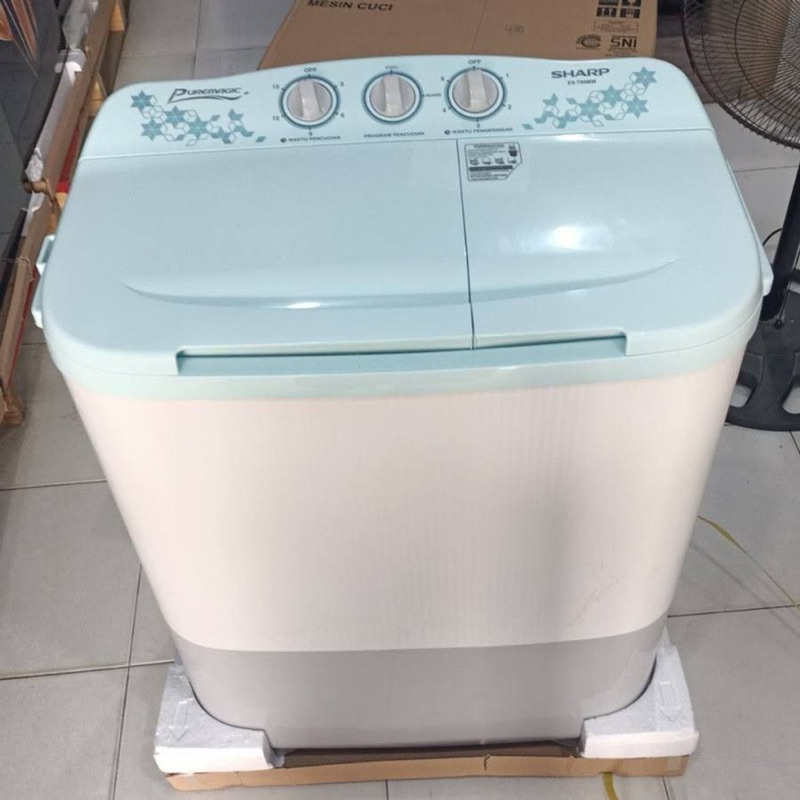 Jual (ONLY INSTAN) MESIN CUCI SHARP 2 TABUNG 7 KG SHARP 70MW / 80MW 8KG ...