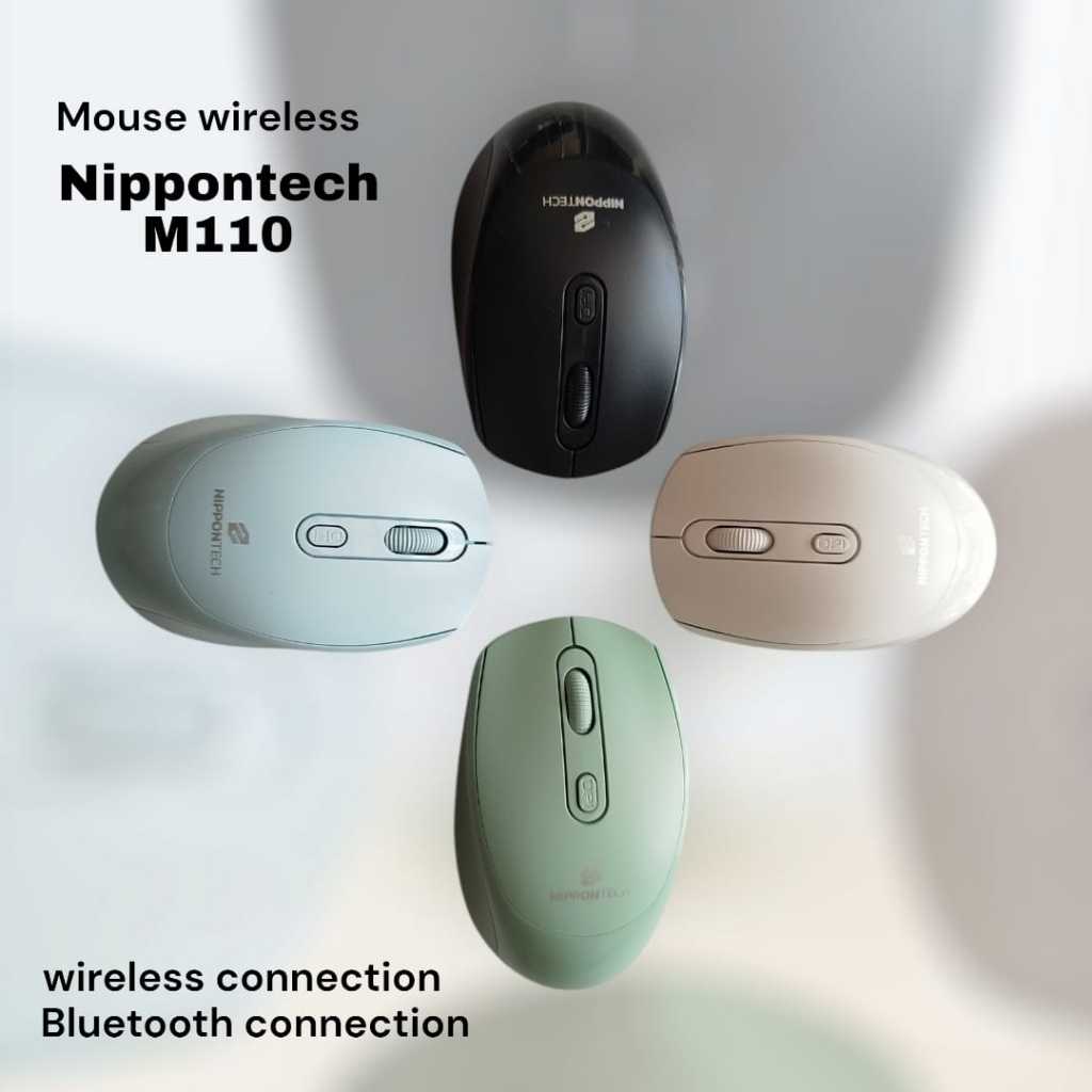Jual MOUSE WIRELESS NIPPONTECH M110 + BATERAI | Shopee Indonesia