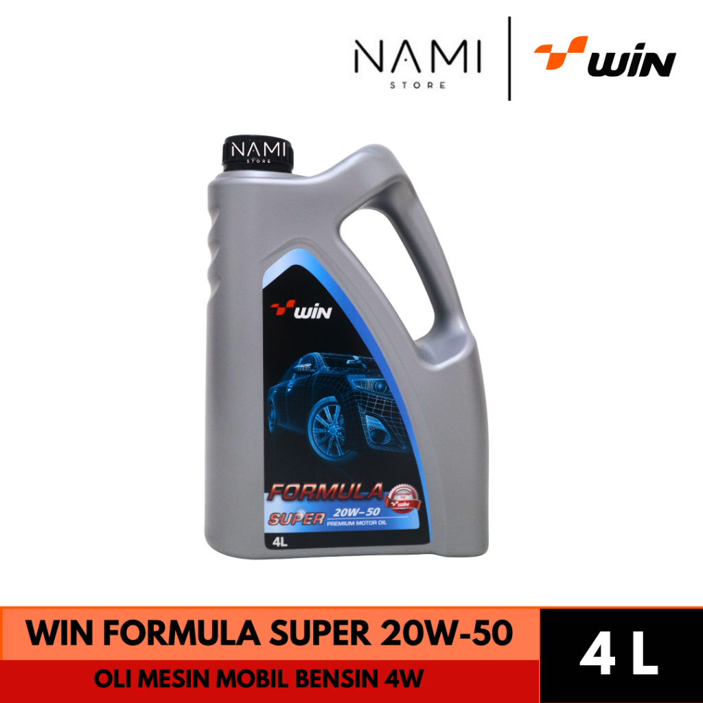 Jual *WIN FORMULA SUPER 20W50 (4L) GALON* Oli Mesin Mobil / Truck 4w ...