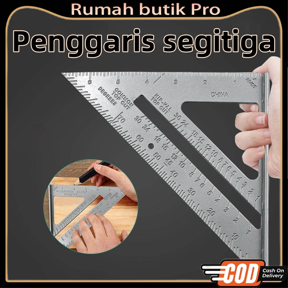 Jual Penggaris sudut Segitiga penggaris Aluminium Alloy alat ...