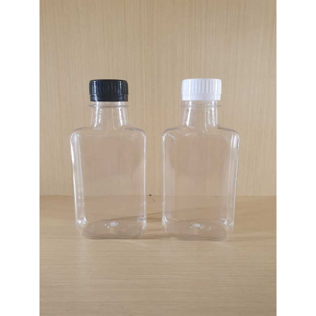 Jual BOTOL SAKU BOTOL CIU 250ML BAHAN PLASTIK PET TEBAL TUTUP HITAM ...
