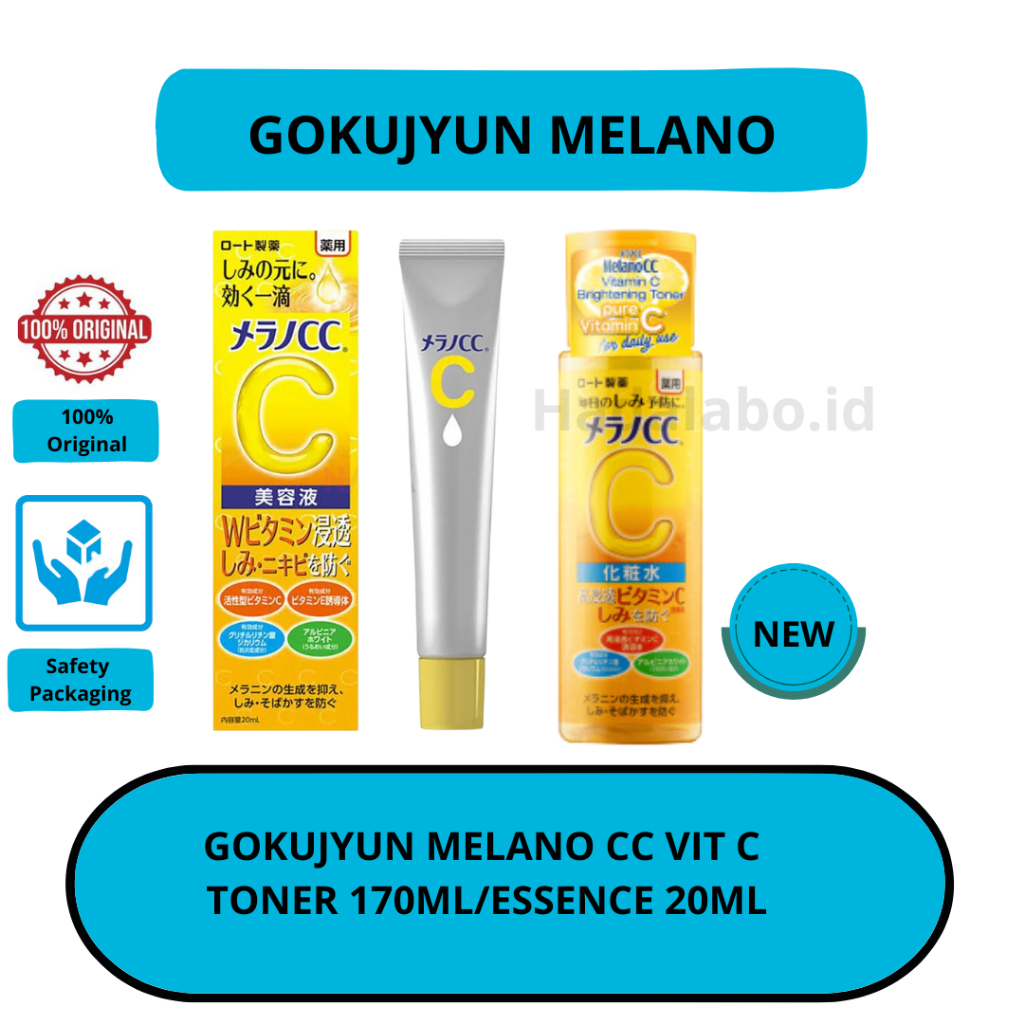 Jual Gokujyun Melano CC Vit C Bright Toner/Essence | Shopee Indonesia