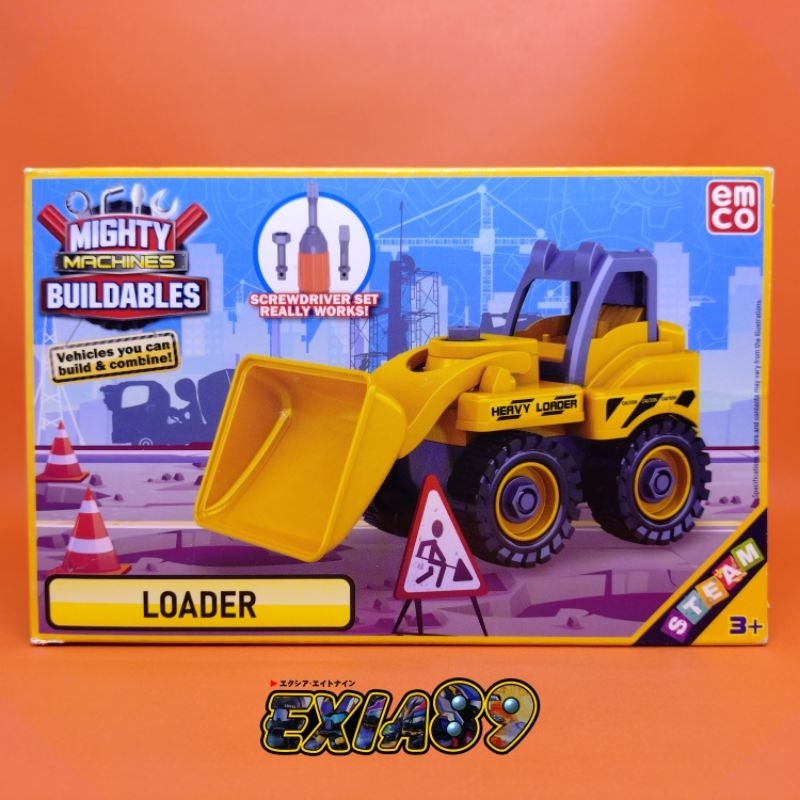 Jual EMCO Toys Mighty Machines Buildables - Loader | Shopee Indonesia