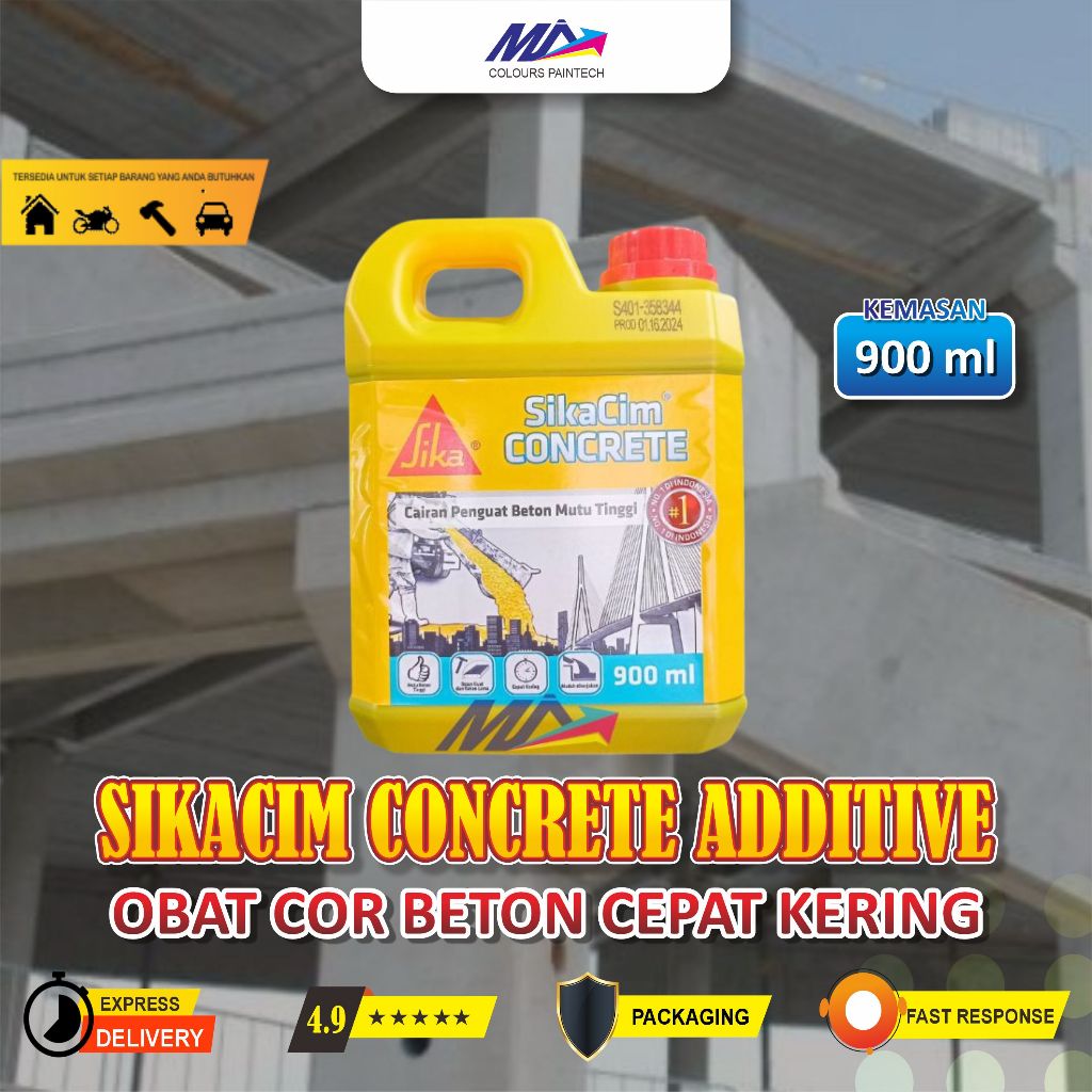 Jual SIKACIM CONCRETE ADDITIVE 900ML OBAT COR BETON CEPAT KERING | Shopee Indonesia