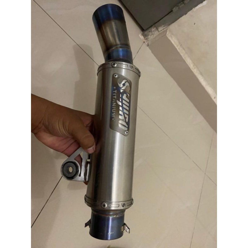Jual samlong knalpot shijiro ori titanium inlet 50 | Shopee Indonesia