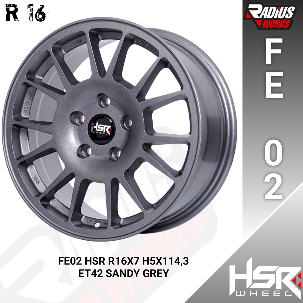 Jual velg mobil rally look ring 16 untuk ertiga rush innova grandmax apv dll ring 16 hsr fe02 ...
