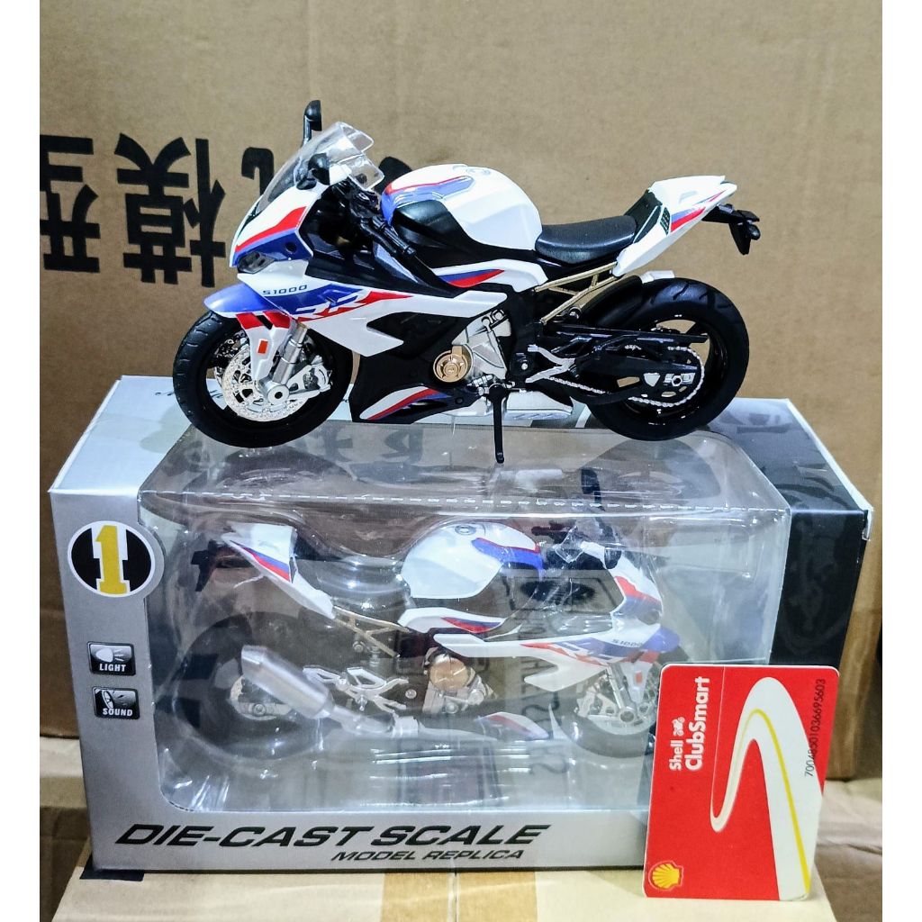 Jual Diecast Motorcycle scale model replica 1/12 motor BMW S1000 RR ...