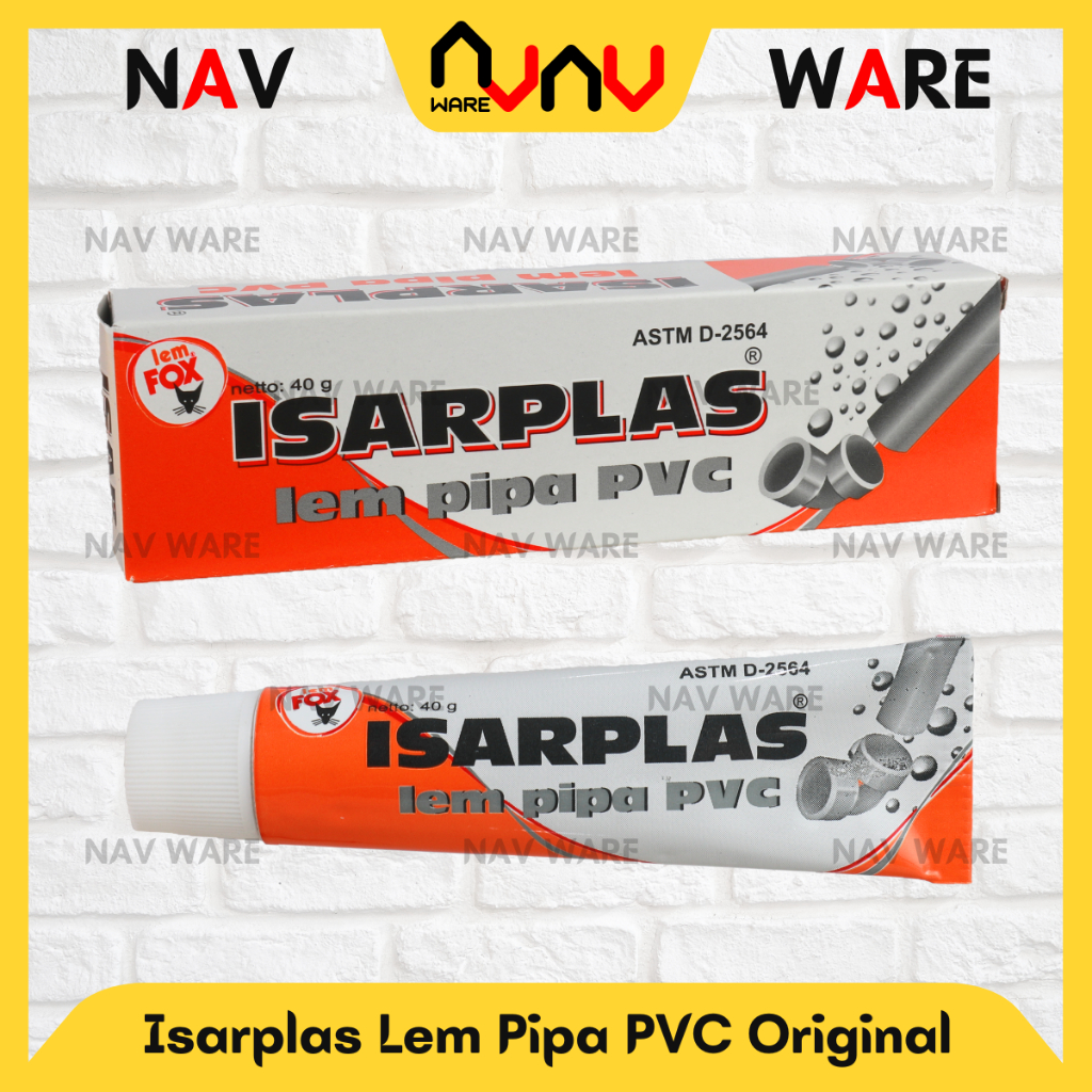 Jual FOX Lem Pipa PVC ISARPLAS Original Tube 40 Gram Harga Per PCS | Shopee Indonesia