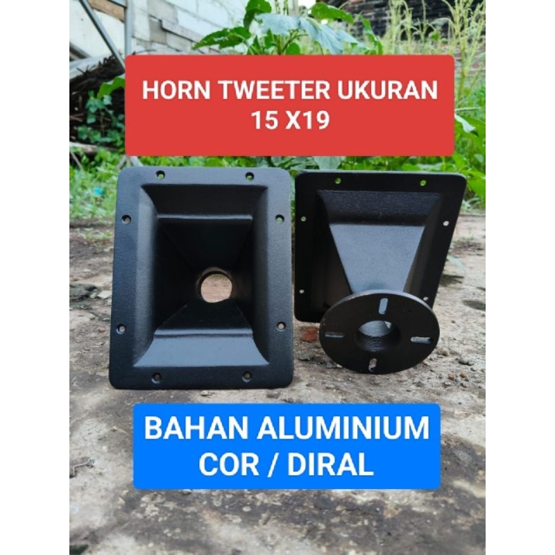 Jual horn Tweeter ukuran 15 X19 aluminium cor bisa drat dan baut ...