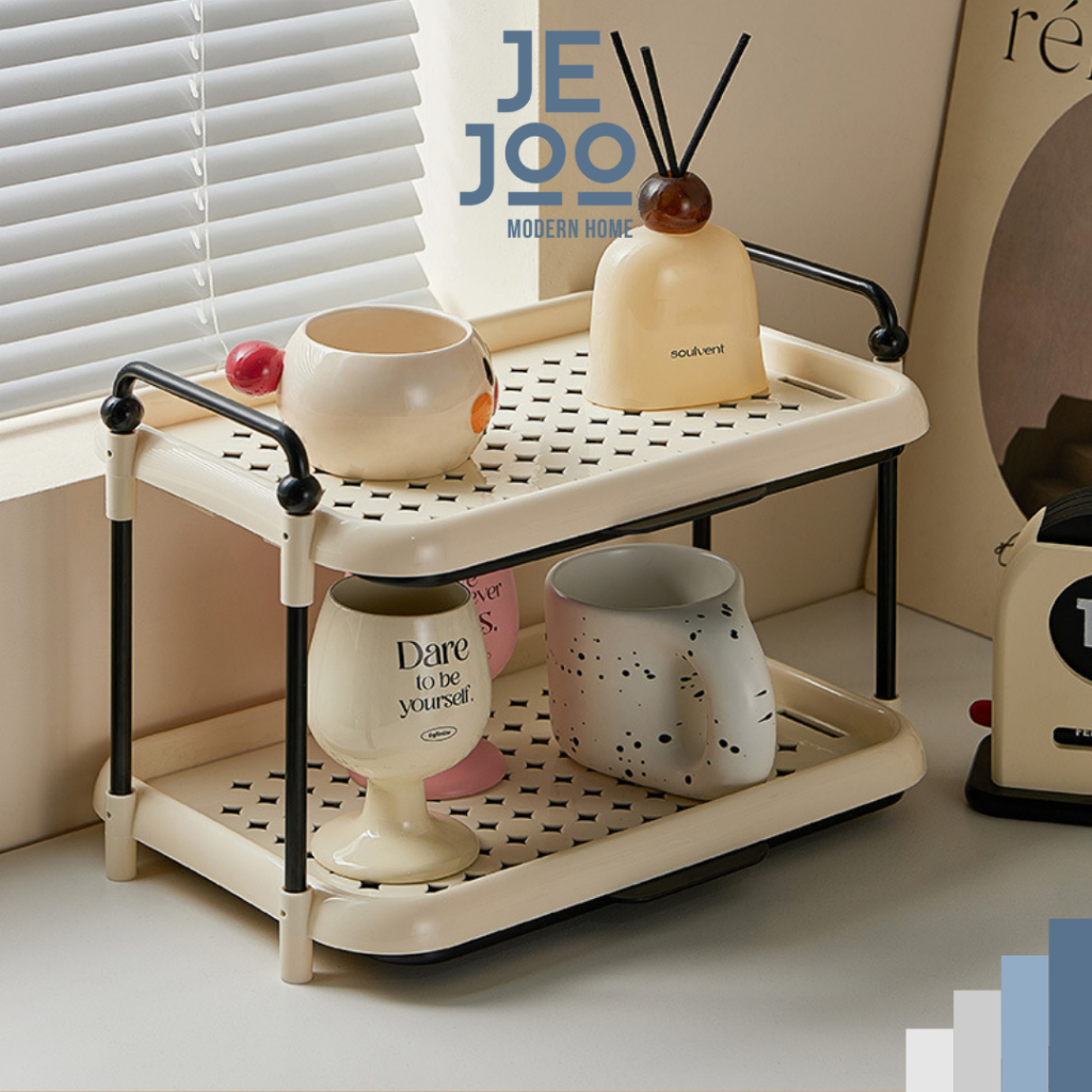 Jual JEJOO - YUL SEO Organizer Tingkat Multifungsi Transparan Box ...