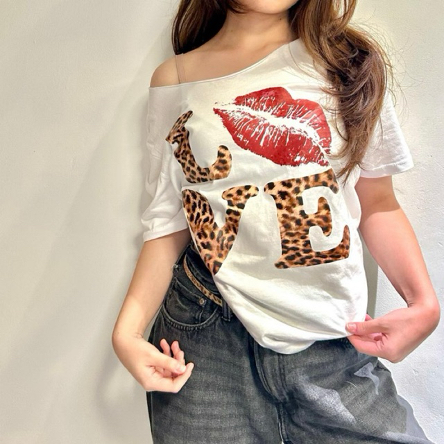 Jual love leopard crop top y2k baby tee retro streer vintage ahs style ...