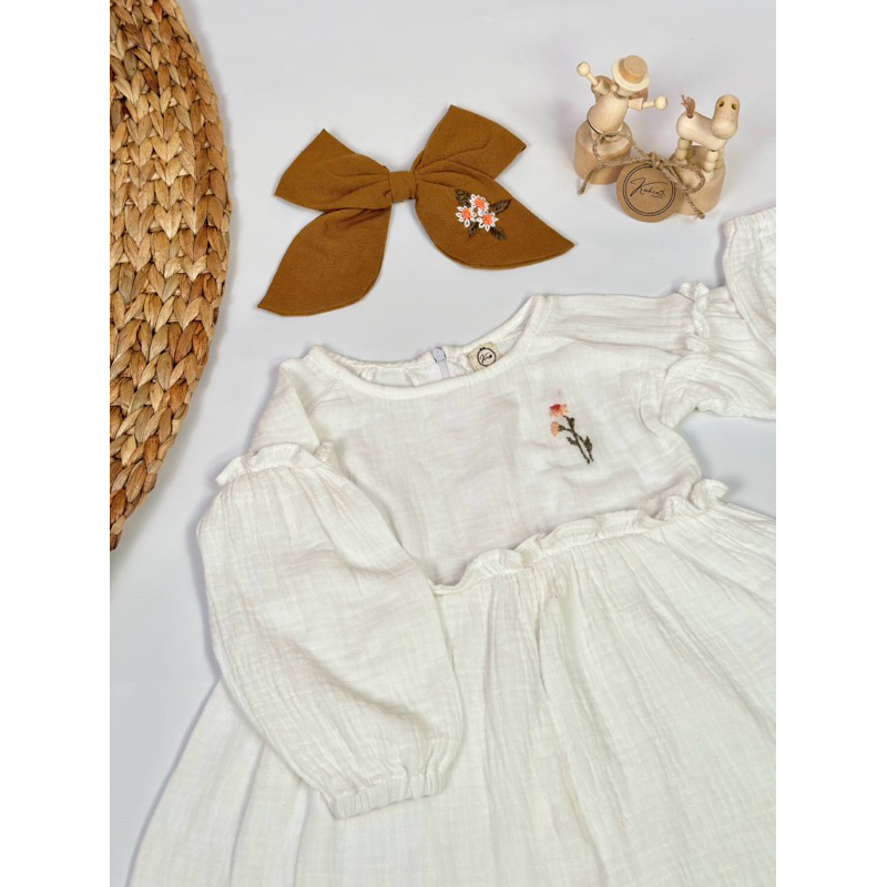 Jual Dress putih anak estetik/Baju putih anak perempuan/ Baju Muslim ...