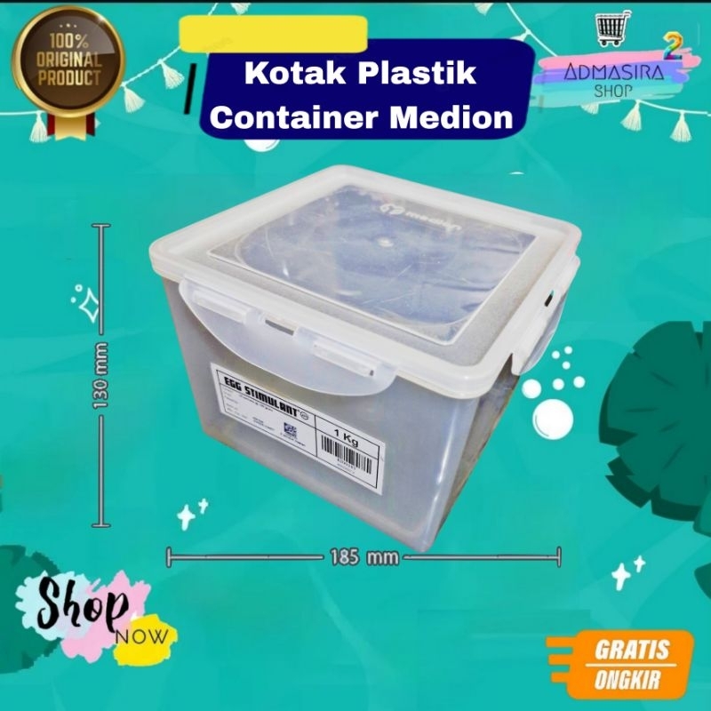Jual Kotak Plastik Bekas Ex MEDION Kotak Makanan Container | Shopee ...
