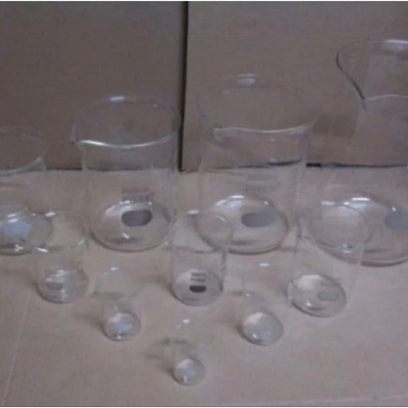 Jual Beaker glass Pyrex 25, 50, 100, 250, 500, 600, 1000 ml | Shopee ...