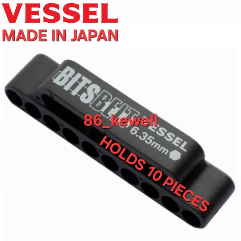 Jual Vessel bit belt holder / hold 10 pieces / MADE IN JAPAN | Shopee ...