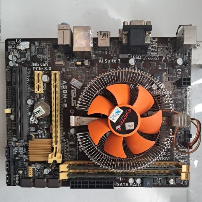 Jual Motherboard Asus A 58M-E+Prosesor A6400K APU with Radeon+Ram 8gb ...