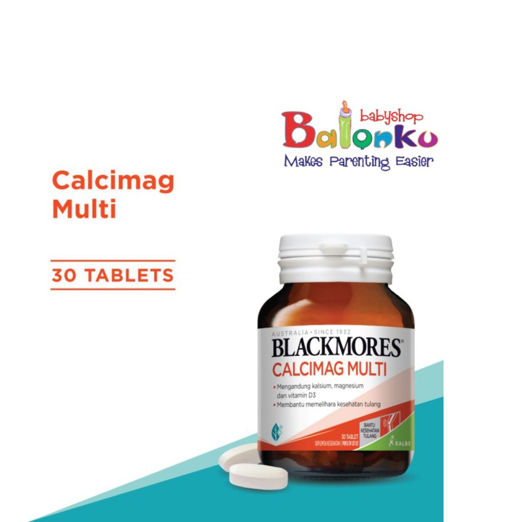 Jual Blackmores Calcimag Multi 30 Kapsul Vitamin Kesehatan Tulang ...