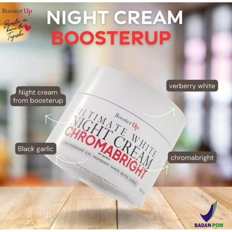 Jual Booster Up Ultimate Night Cream White Chromabright | Shopee Indonesia