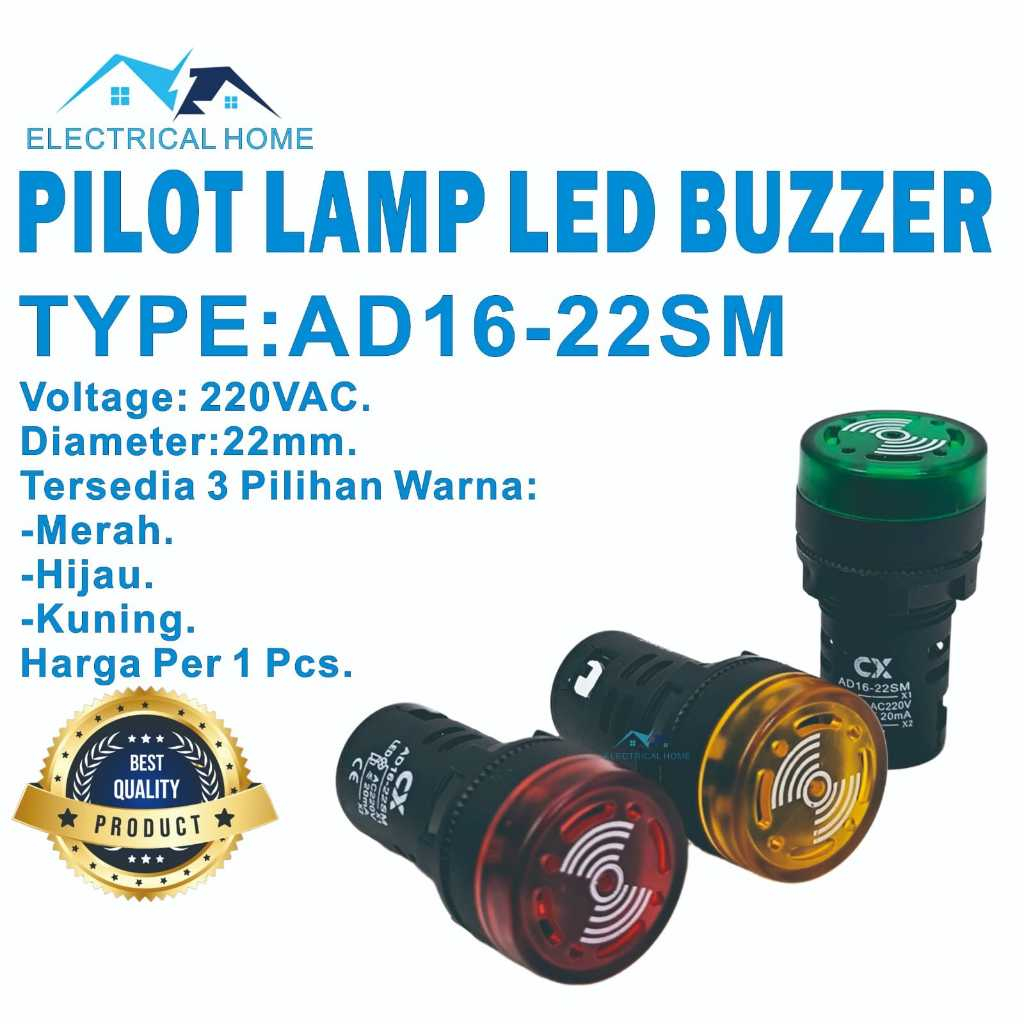 Jual Pilot Lamp LED with BUZZER 22mm | Shopee Indonesia
