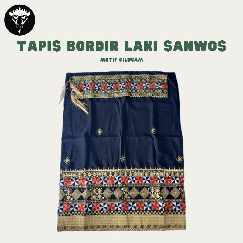 Jual Kain Tapis bordir lampung bahan sanwos laki - Motif cilugam ...