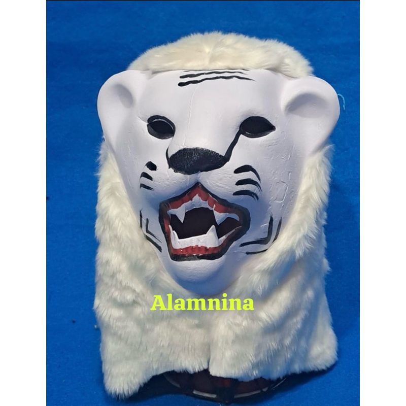 Jual topeng harimau bulu putih | Shopee Indonesia