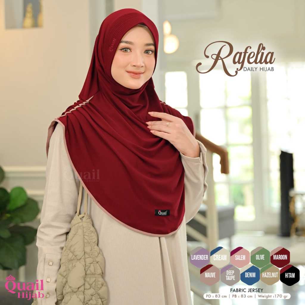 Jual Rafelia Daily Hijab original Quail Hijab Wanita Jersey | Shopee Indonesia