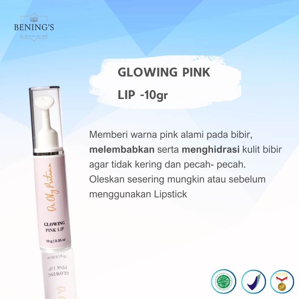 Jual Glowing Pink Lip Bening Skincare perawatan wajah by Benings Clinic ...