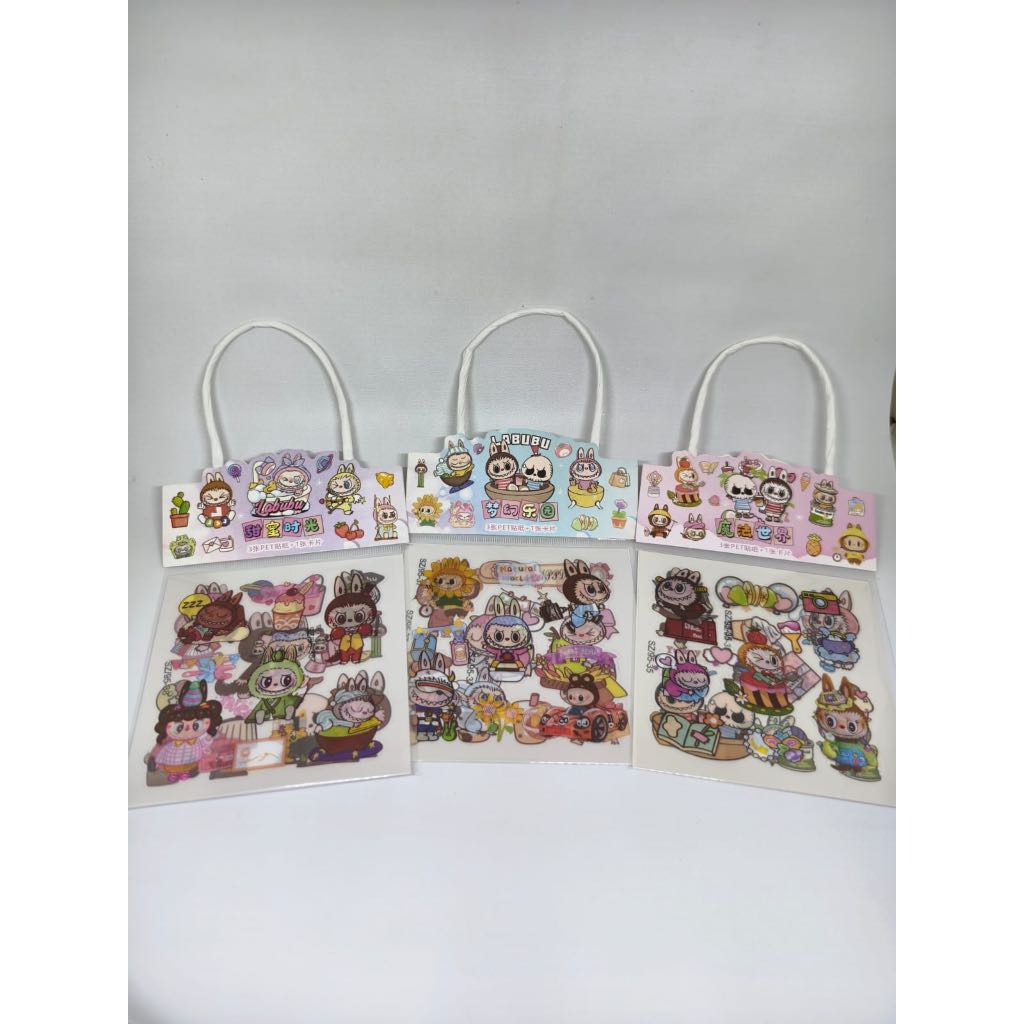 Jual LABUBU STICKER 2D STIKER PACK MURAH DEKORASI BENTUK TAS | STICKER ...
