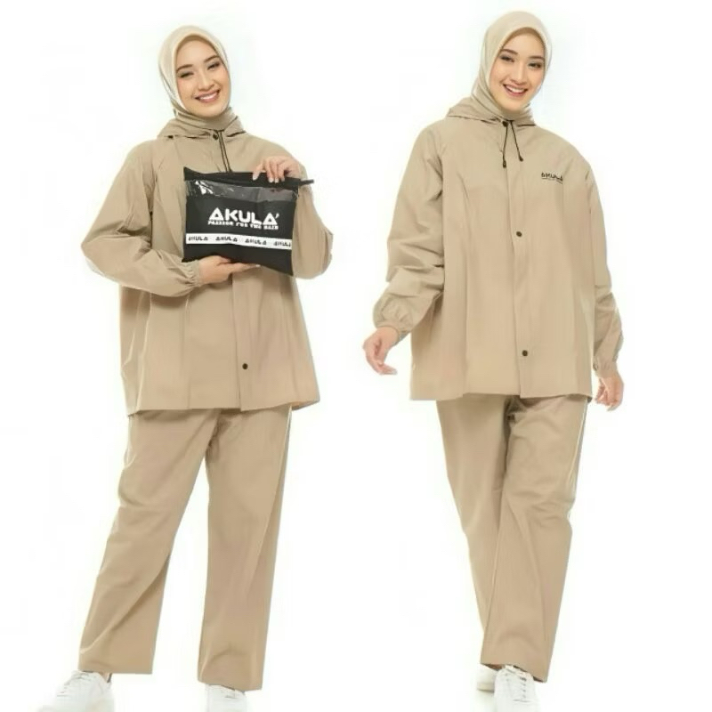 Jual Jas Hujan Setelan Pria Wanita by AKULA bahan PVC Tebal | Shopee Indonesia