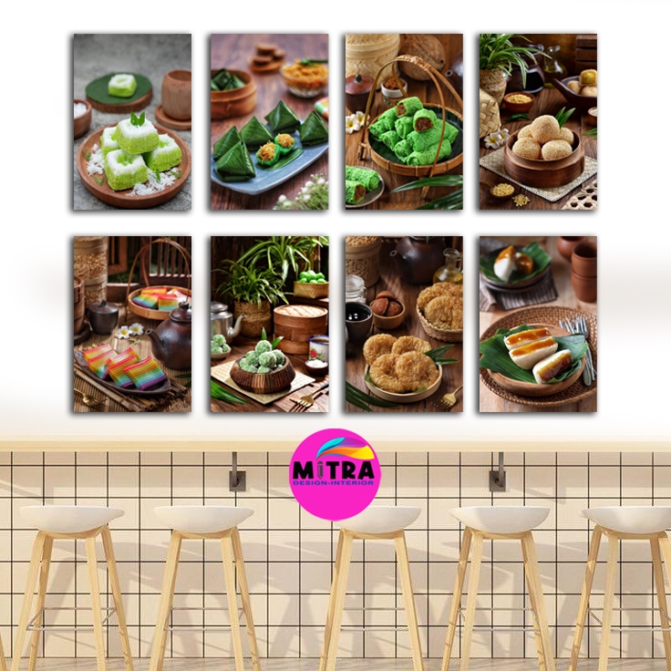 Jual Hiasan dinding walldecor jajanan pasar Poster Cafe hiasan rumah ...