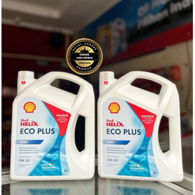 Jual SHELL HELIX ECO PLUS SERIES 5W-30 & OW-20 CAR 1200CC LCGC API SN ...