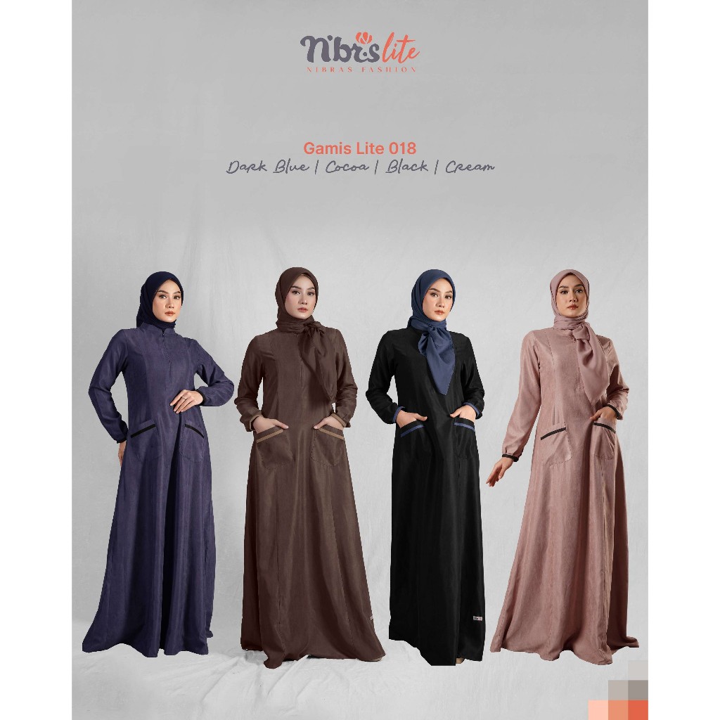 Jual GAMIS NIBRAS TERBARU DRESS WANITA MUSLIM lite 018 [BISA COD ...