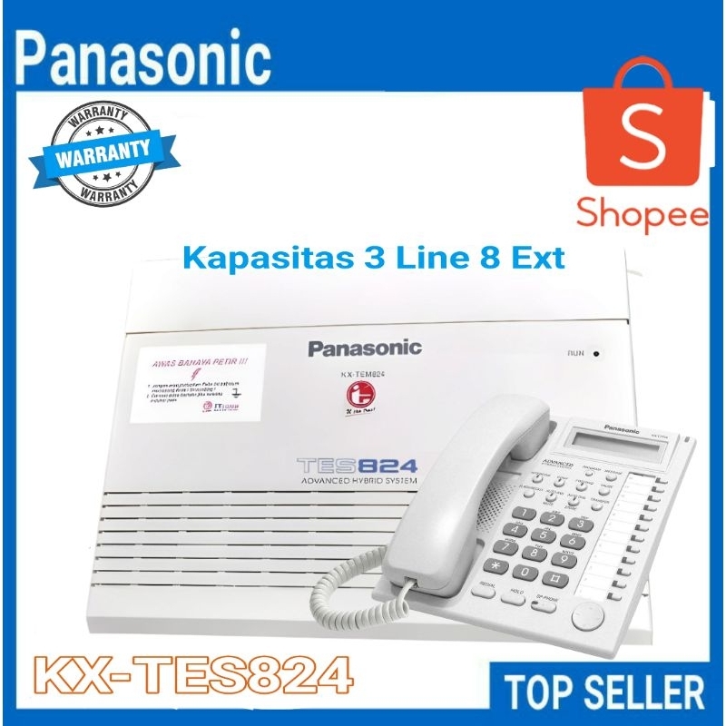 Jual Panasonic KX - TES824 PABX Bonus Digital Key Telp KX - T7730 ...