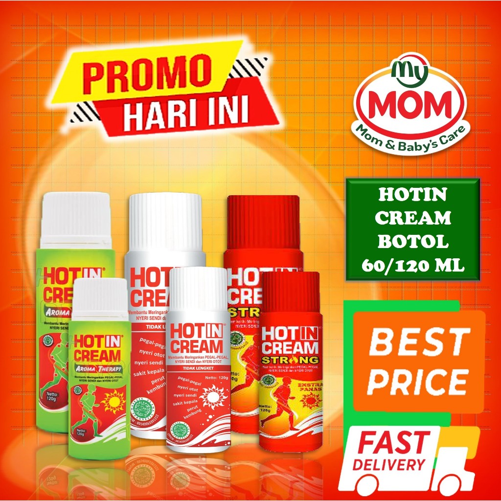 Jual Hotin Cream Botol 60Ml & 120Ml | Hot In Krim Pegal Nyeri Otot ...