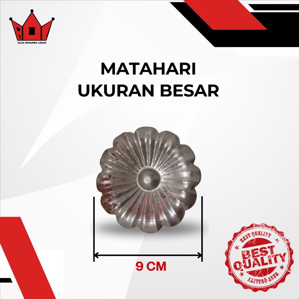 Jual Bunga matahari besi plat ornamen tralis pagar ukuran besar ...