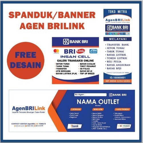 Jual SPANDUK AGEN BRILINK | BANNER BRI LINK | SPANDUK MURAH | Shopee ...