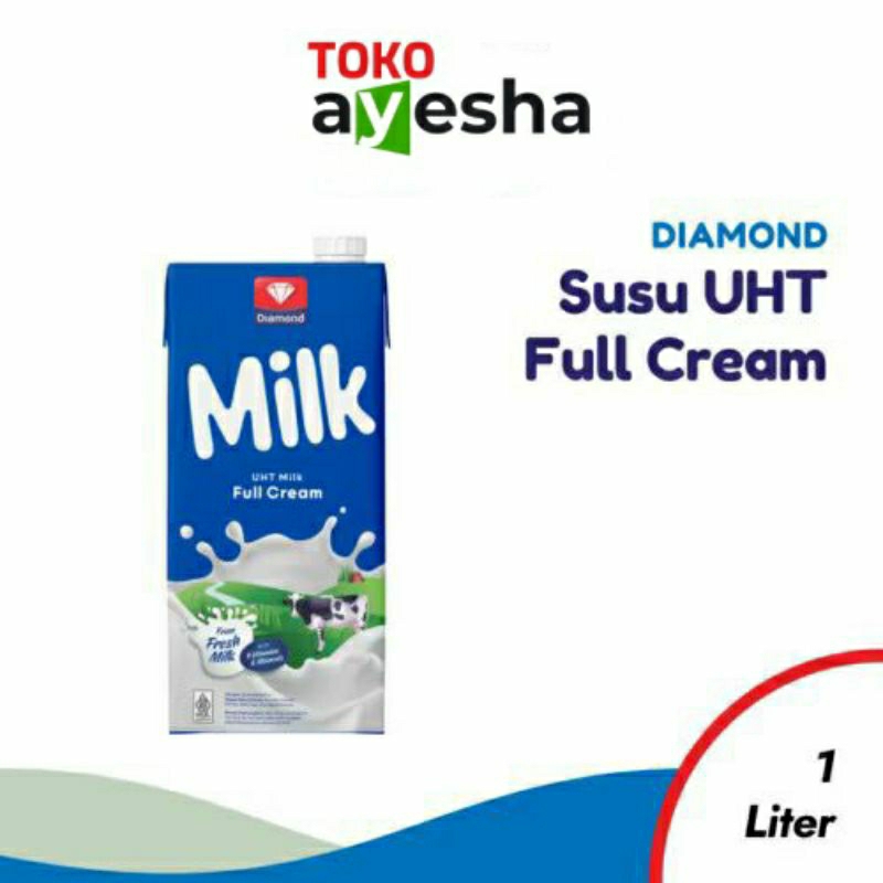Jual Susu UHT Diamond Full Cream 1 Liter | Shopee Indonesia